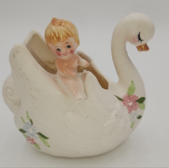 napco | Accents | Vintage Napcoware Napco Swan Baby Planter C 946 ...